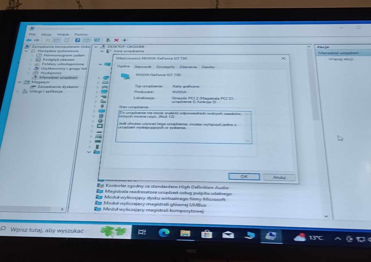 BIOS Error: 00180202 10DE1207 PCI Device resource allocation failure ...