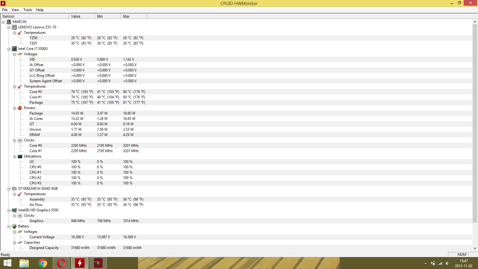 Lenovo z51-70, 16GB RAM, AMD R9 M375 - tylko 25 FPS w WOT na średnich ...