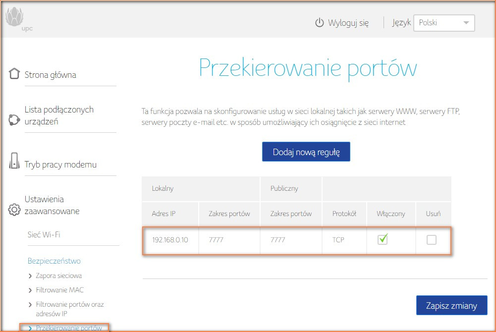 [Solved] How to Forward Ports on UPC Connect Box with Compal Modem ...