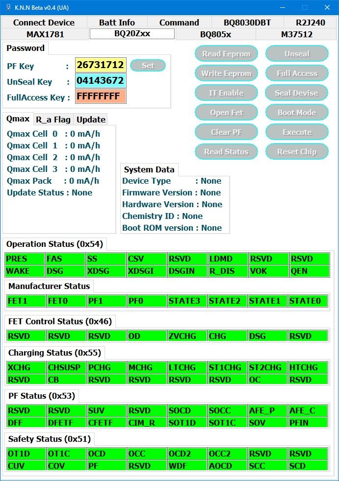 KNN: Darmowy program do baterii bq20, bq80 i innych