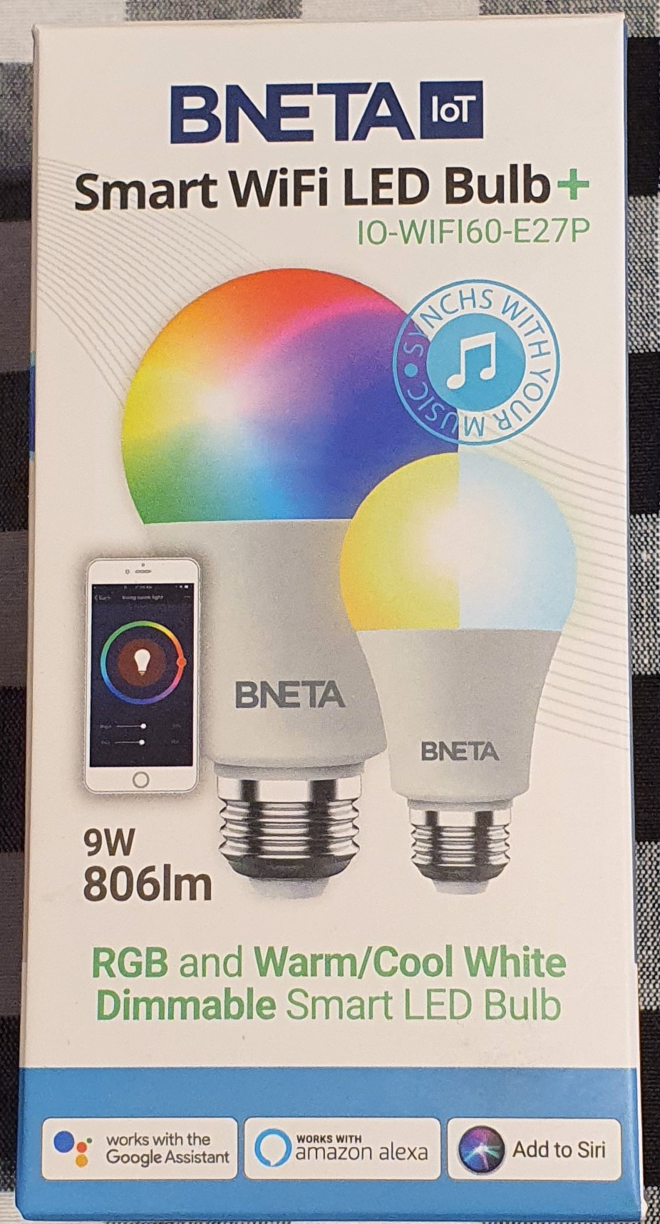 BNETA IoT Smart WIFI LED Bulb E27 - RGB+2700-6500K bulbs (BK7231N/CB2L ...