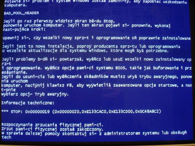 BSOD 0x00000024 podczas instalacji XP na MOBO FSC D1526, Amacrox 350W, Celeron 1.7