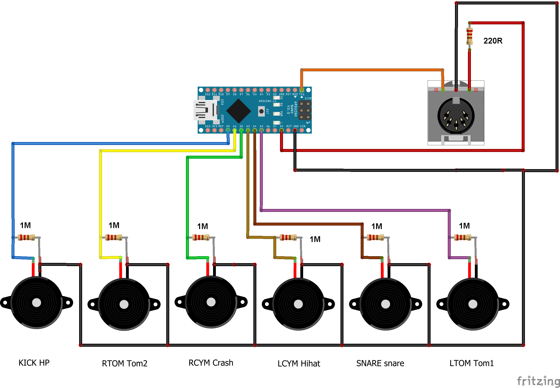 [Rozwiązano] UNO,NANO,MIDI - brak komunikacji Arduino-MIDI nie wysyła nut