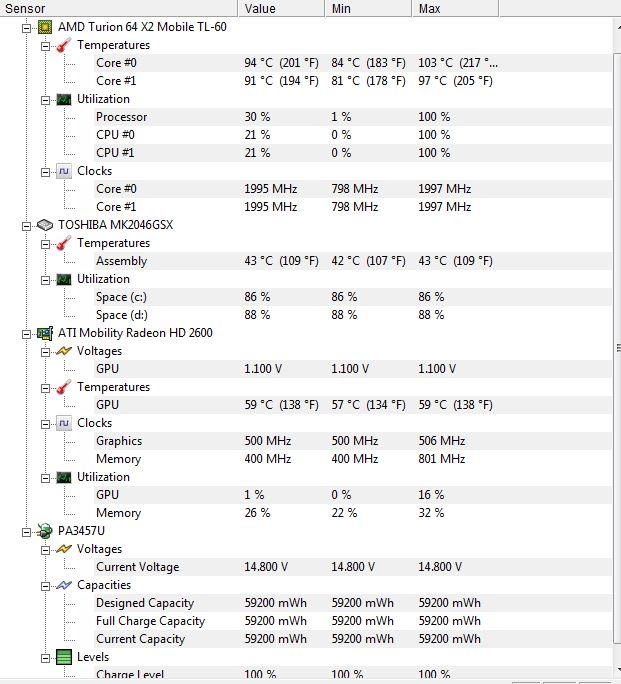 Toshiba Satellite A210 - Błędy w podglądzie zdarzeń przy zawieszaniu WIN7