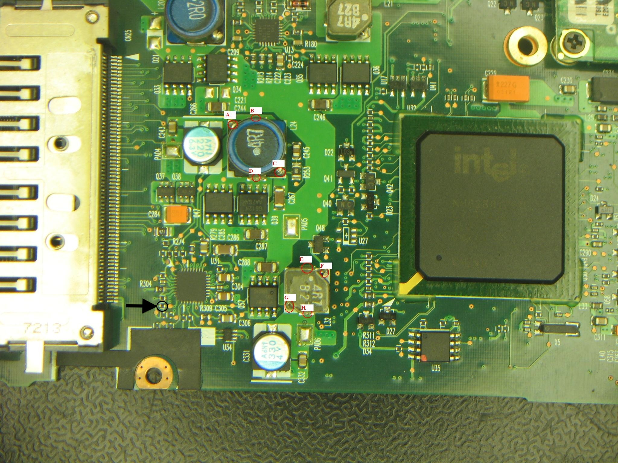 HP Compaq NX7300 - Identyfikacja elementu koło TPS51120