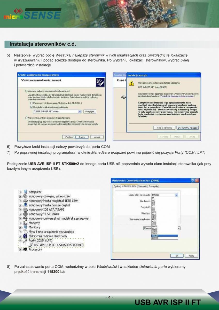 [Rozwiązano] Poszukuję dokumentacji do programatora MicroSense USB AVR ISP II FT
