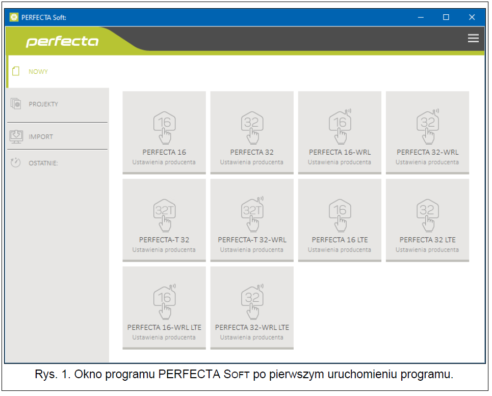Satel Perfecta Soft - brak na liście urządzeń centrali Perfecta 32 WRL LTE