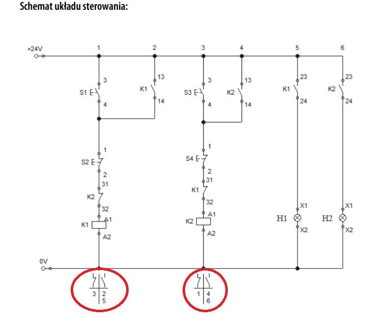 [Rozwiązano] Schemat sterowania - układ stycznikowy - pytanie o ...