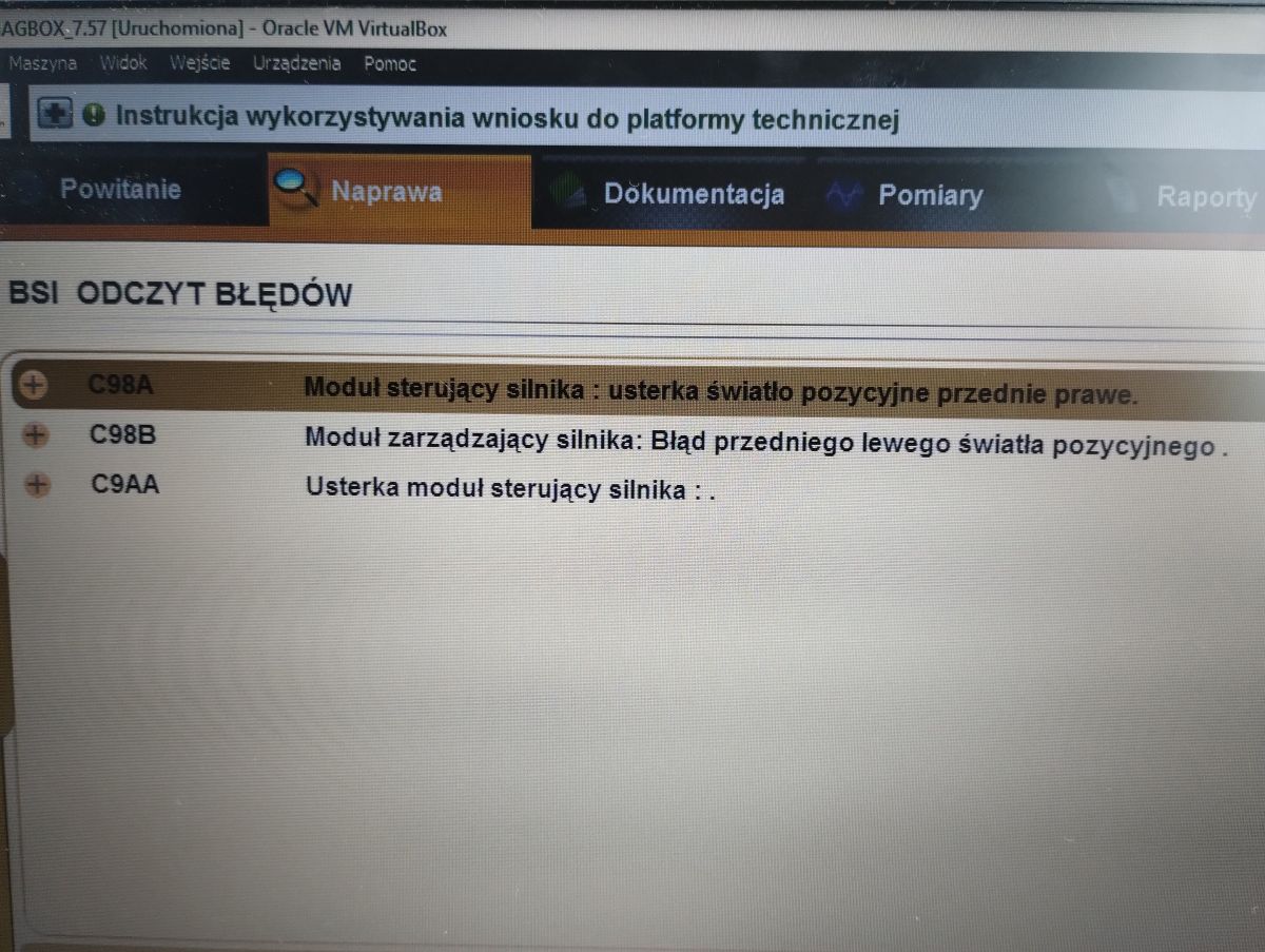 Citroen C5 X7 2009 2.0 HDi - brak połączenia z hamulcem elektrycznym po ...