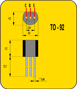 Ułożenie nóg 2SK163 N-FET w obudowie TO-90 w Luxman L-430