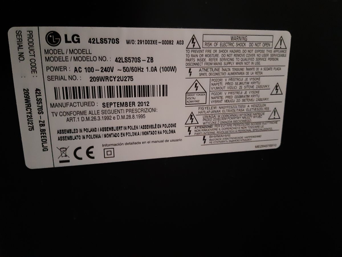 [Kupię] Matryca lub TV z matrycą do LG 42ls570s, także podświetlenie