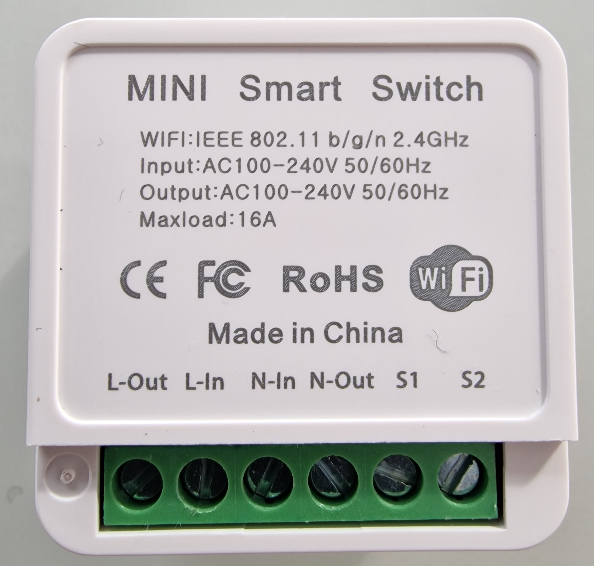 New entry for IoT device teardowns list: 16A WIFI Mini Smart Switch
