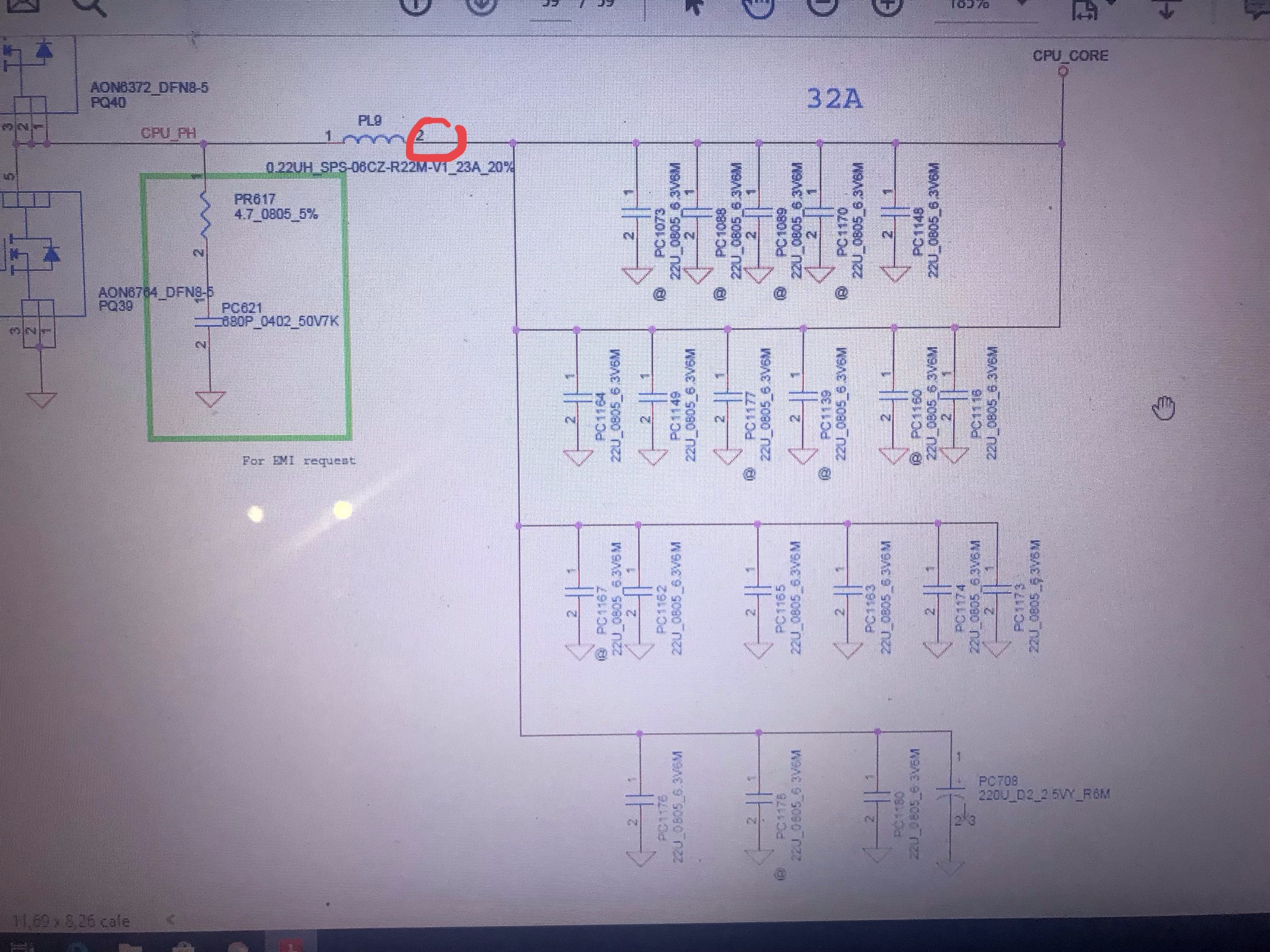 Uszkodzenie procesora w Lenovo 100-15IBD NM-A681? Zwarcie na cewce PL9