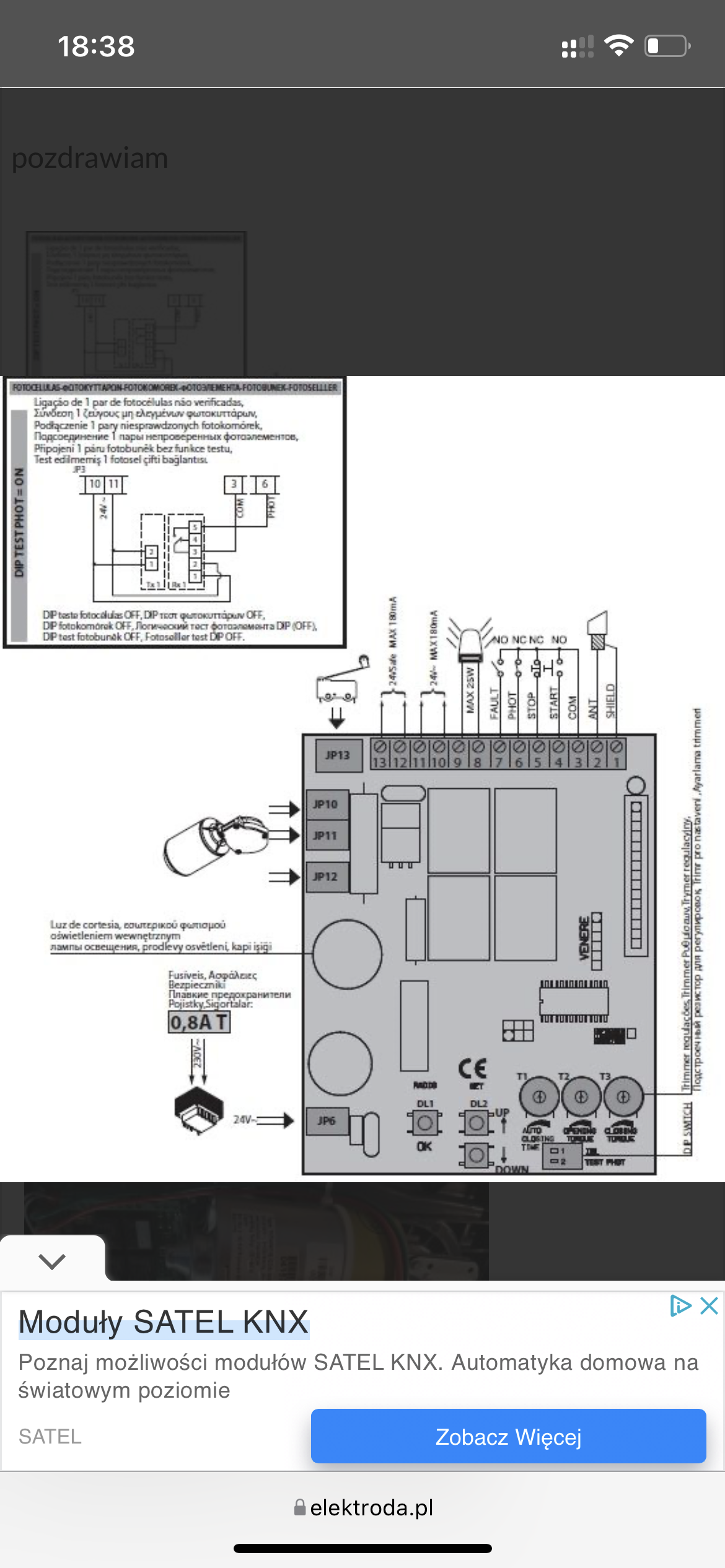 [Rozwiązano] Jak podłączyć sterownik Proxima NM do BFT Tiziano?