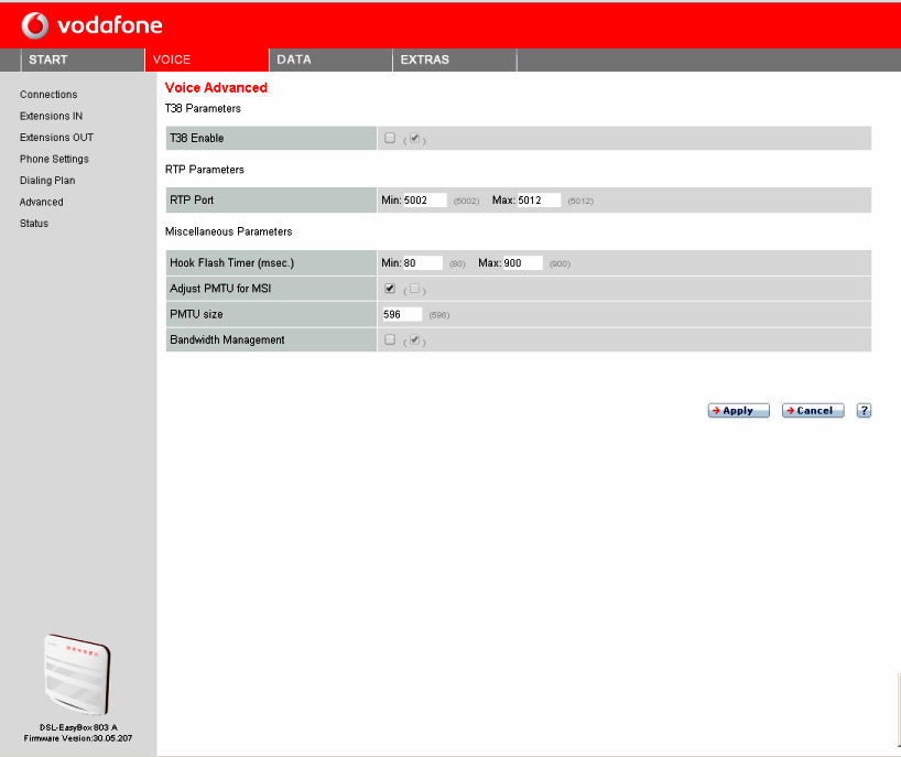 Czy Vodafone DSL EasyBox 802 działa z modemem kablowym Thomson TCM420? - 3