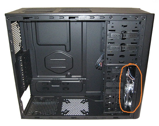 Zamontowanie wiatraka z przodu obudowy CM Elite 430