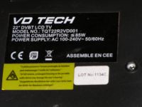 DUMP TV LED VD TECH 22-DVBT MAIN T.MSD 306.63A 11313