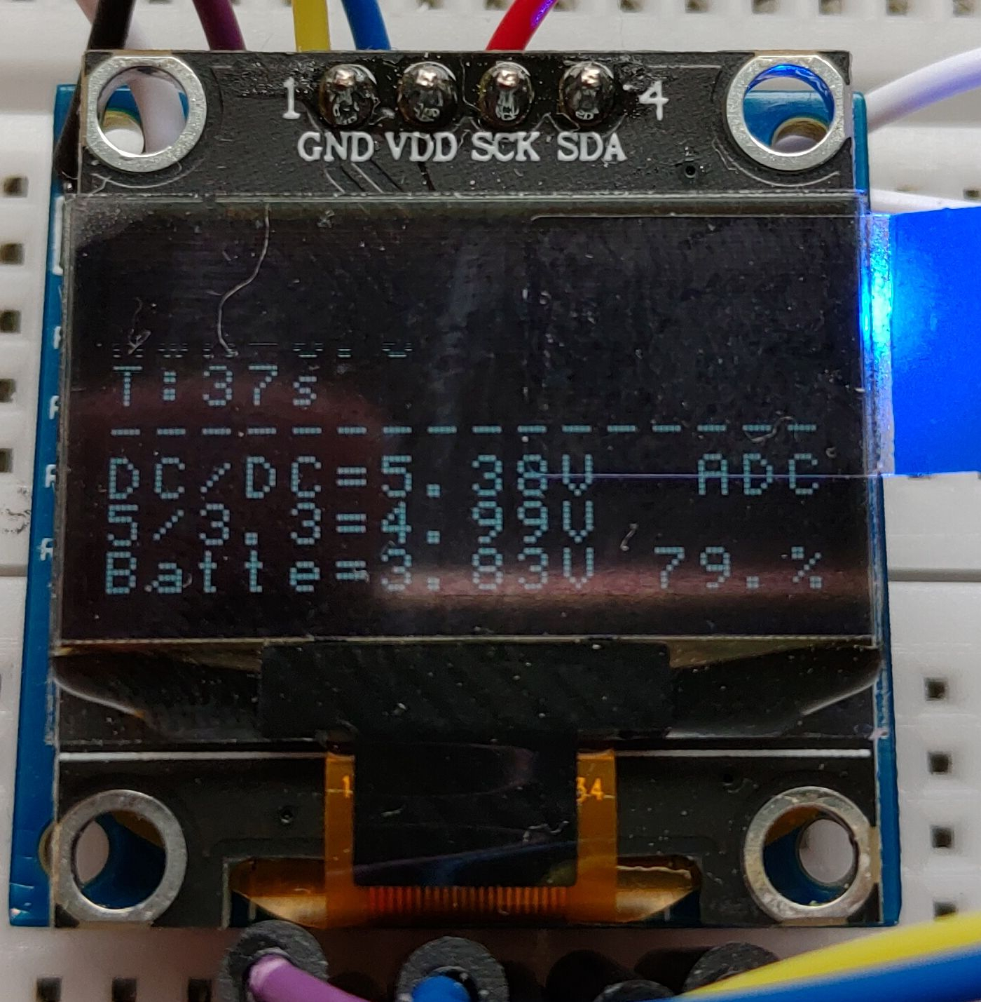 Woltomierz na Attiny85 z INA219 i SSD1306 - jak dodać D18B20?