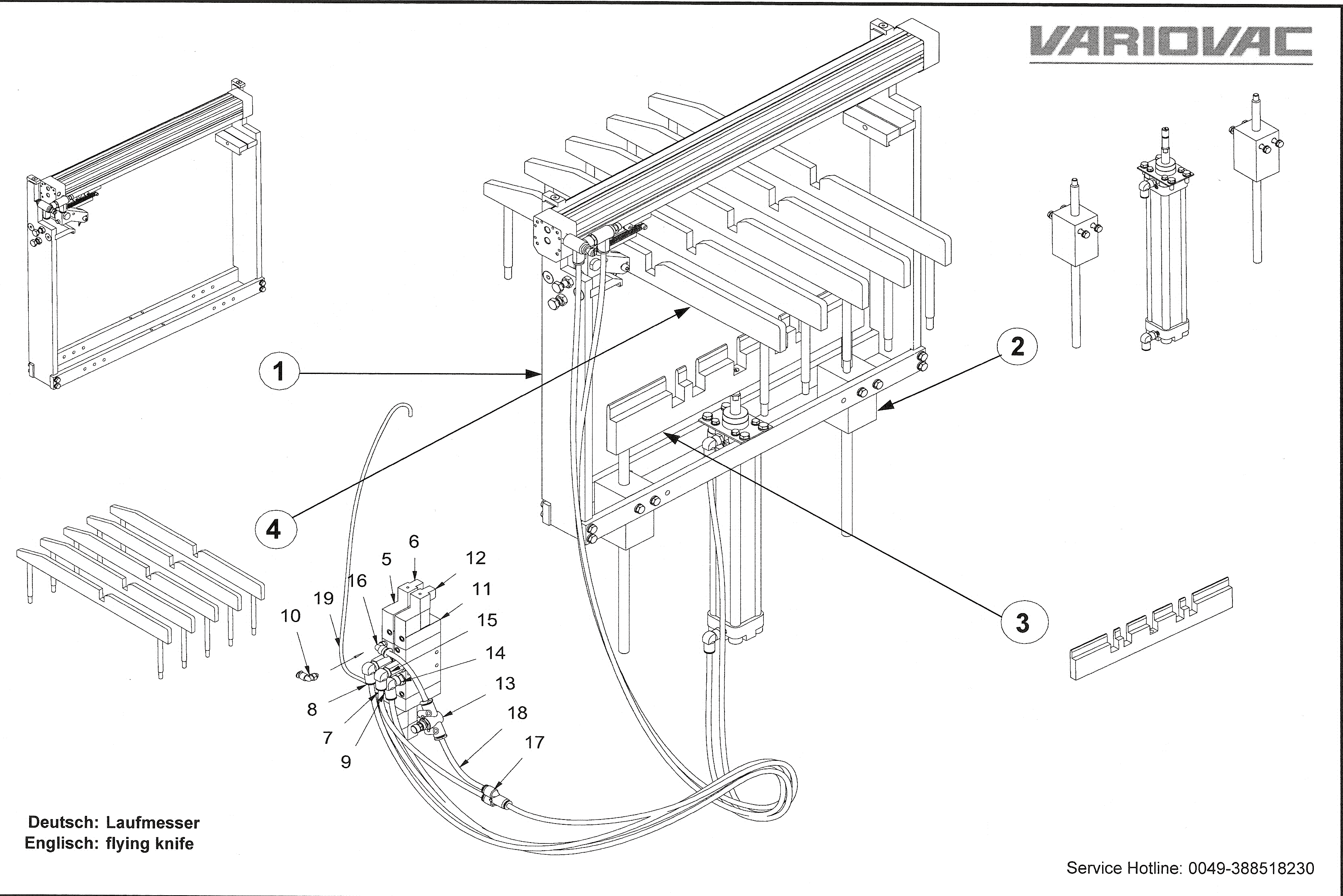Pakowaczka VARIOVAC OPTIMUS i wysuwająca się prowadnica cięc