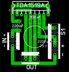 [Rozwiązano] Wzmacniacz na układzie TDA1519C: Wykonanie płytki PCB ...