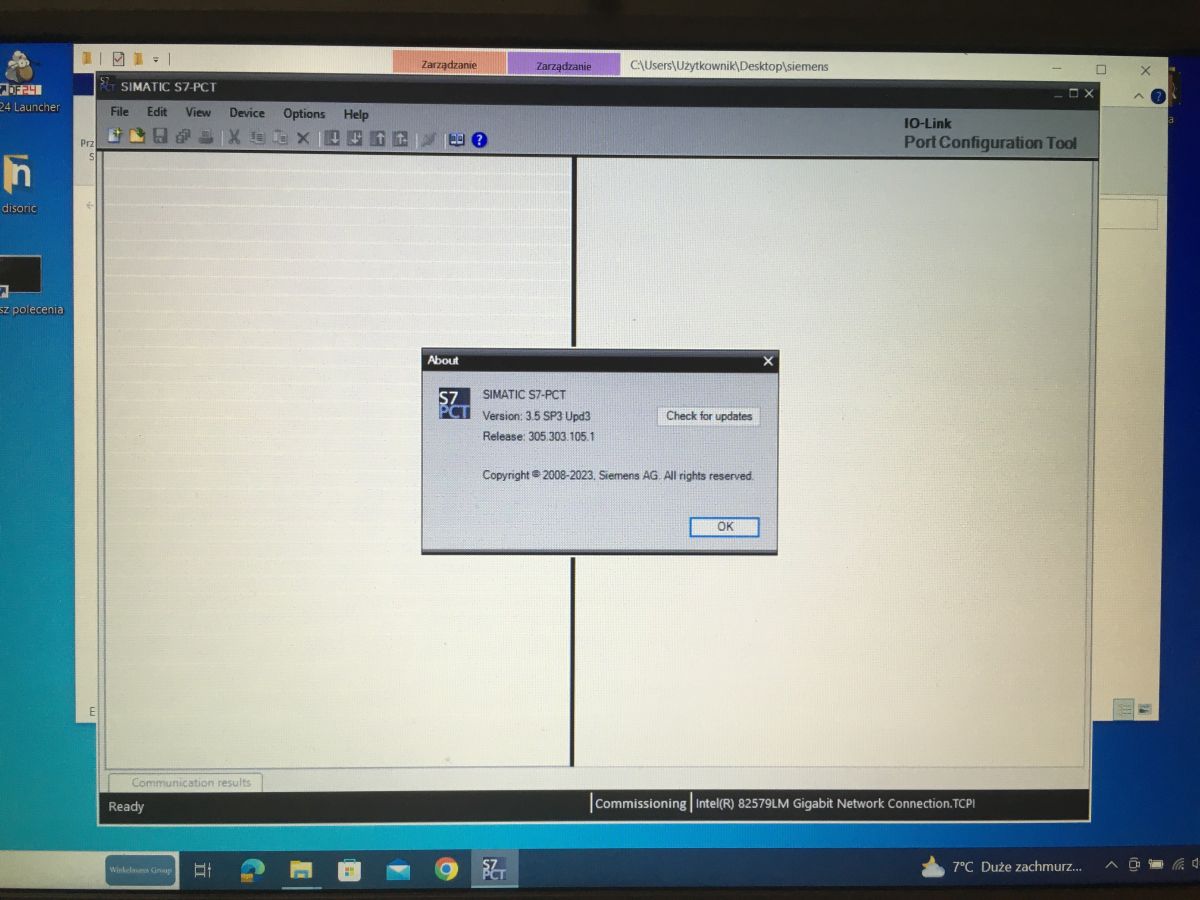 Błąd importu plików iodd do s7-pct w TIA v18 na Win10 - próby z plikami ...