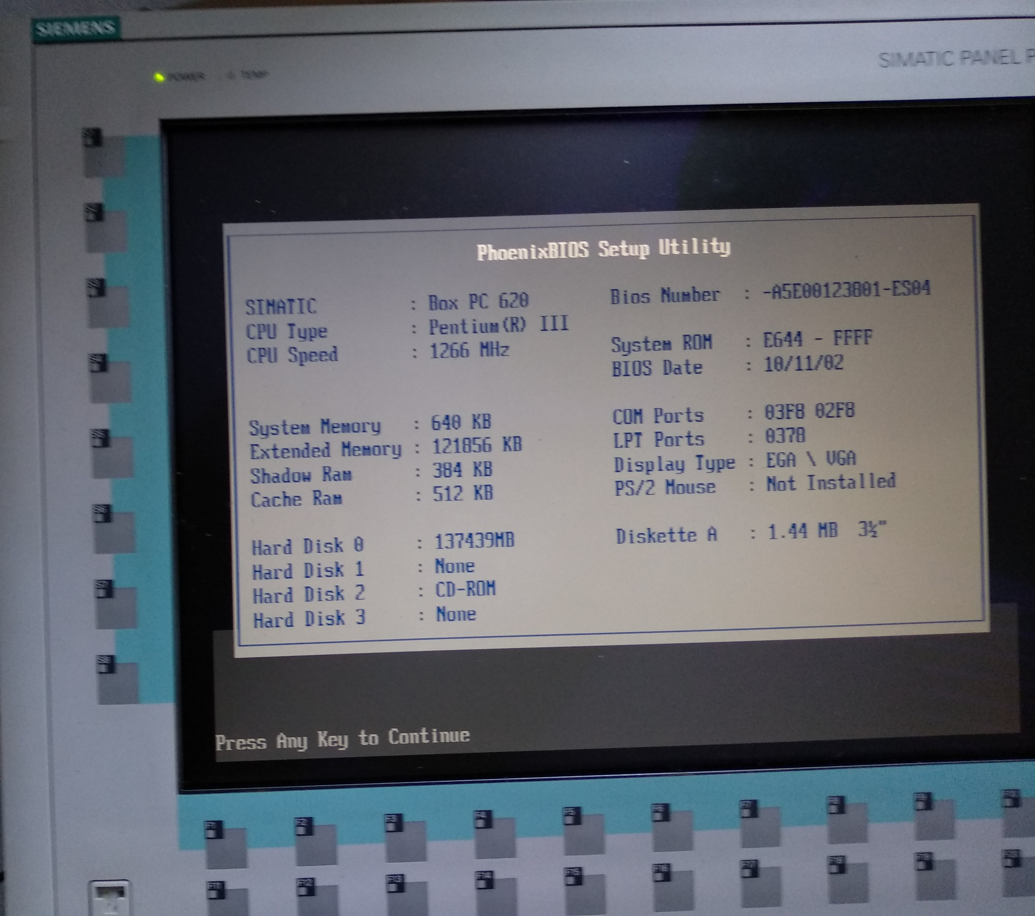 [Sprzedam] Siemens Simatic Panel PC 670, Box PC 620, 15.1 TFT, 120MB ...