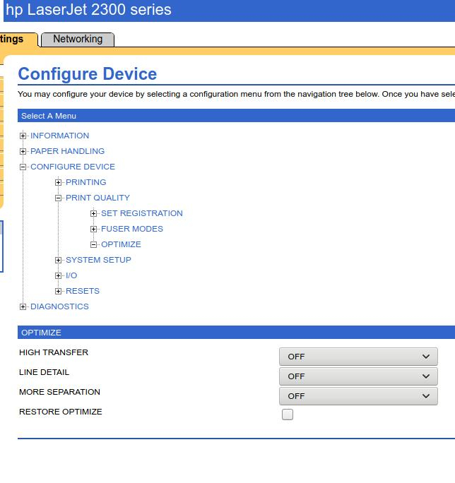 HP2300 - Wady wydruku na etykietach samoprzylepnych