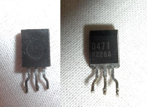 Identyfikacja tranzystora D471 K226A z oznaczeniem 35F - co to za model?