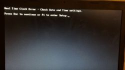 [Rozwiązano] Real time clock error w laptopie Lenovo ThinkPad T430s