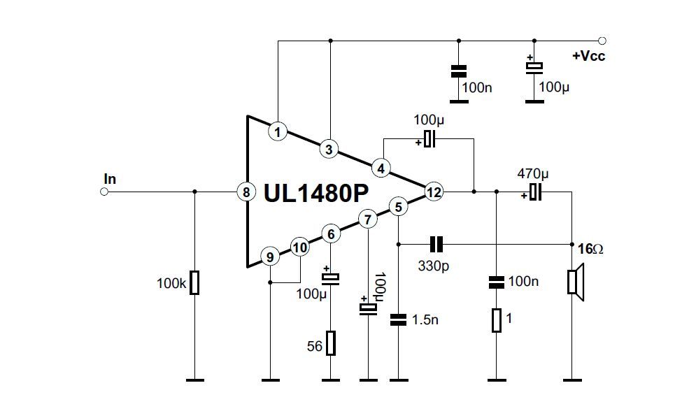 Szukam schematu wzmacniacza m.cz. 0,5 W na BC557, BC547 lub BD140 ...