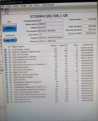 Ocena stanu dysku Seagate Barracuda (ST3500413AS) na podstawie SMART
