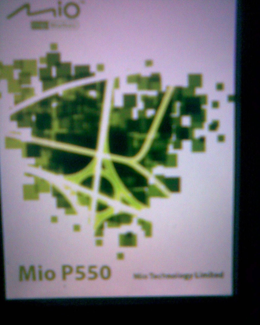Mio p550 - zielony ekran po przerwaniu aktualizacji map AU 5.5.1