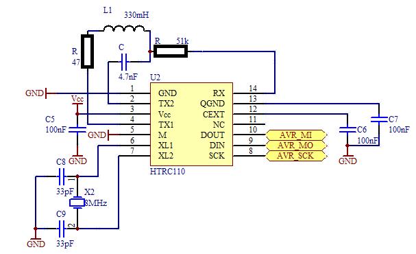 No signal on SCLK pin in HTRC110 basestation | Forum for Electronics