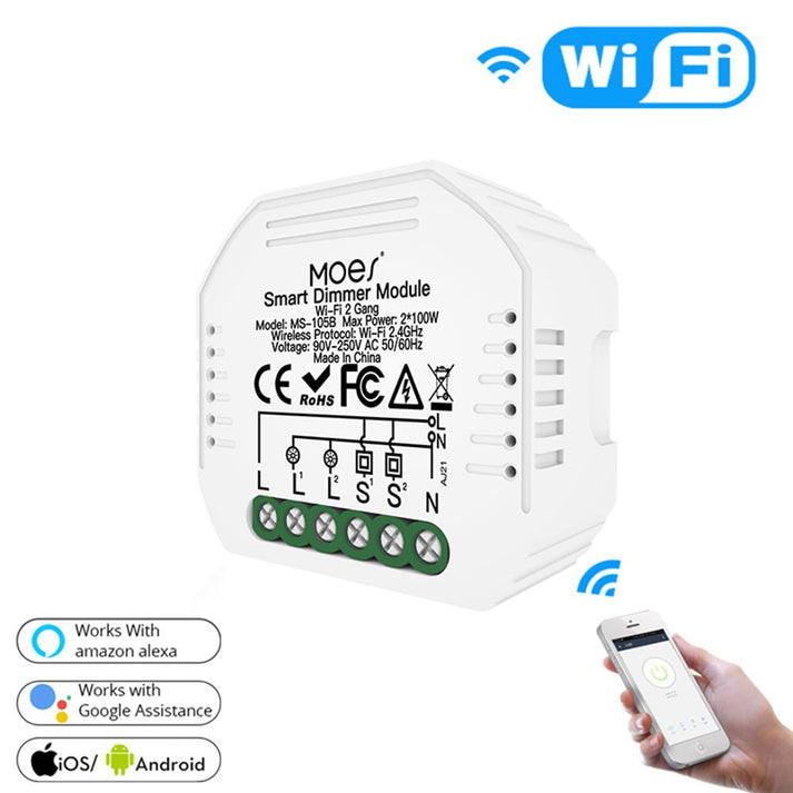 Flashing MOES WiFi Dimmer 2-Gang Module (MS-105B) with Open Beken: Tuya ...