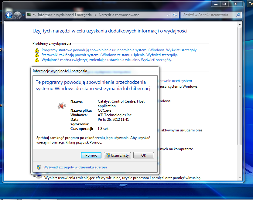 Acer - Sterowniki zakłócają uruchomienie ze stanu uśpienia