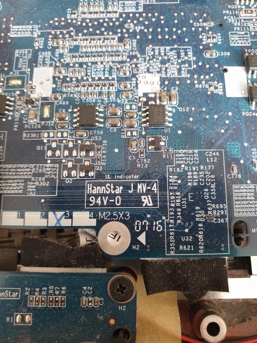 Laptop RM FL 91 - Usunięcie hasła BIOS, kość i wsad dla płyty IFT00 LA ...