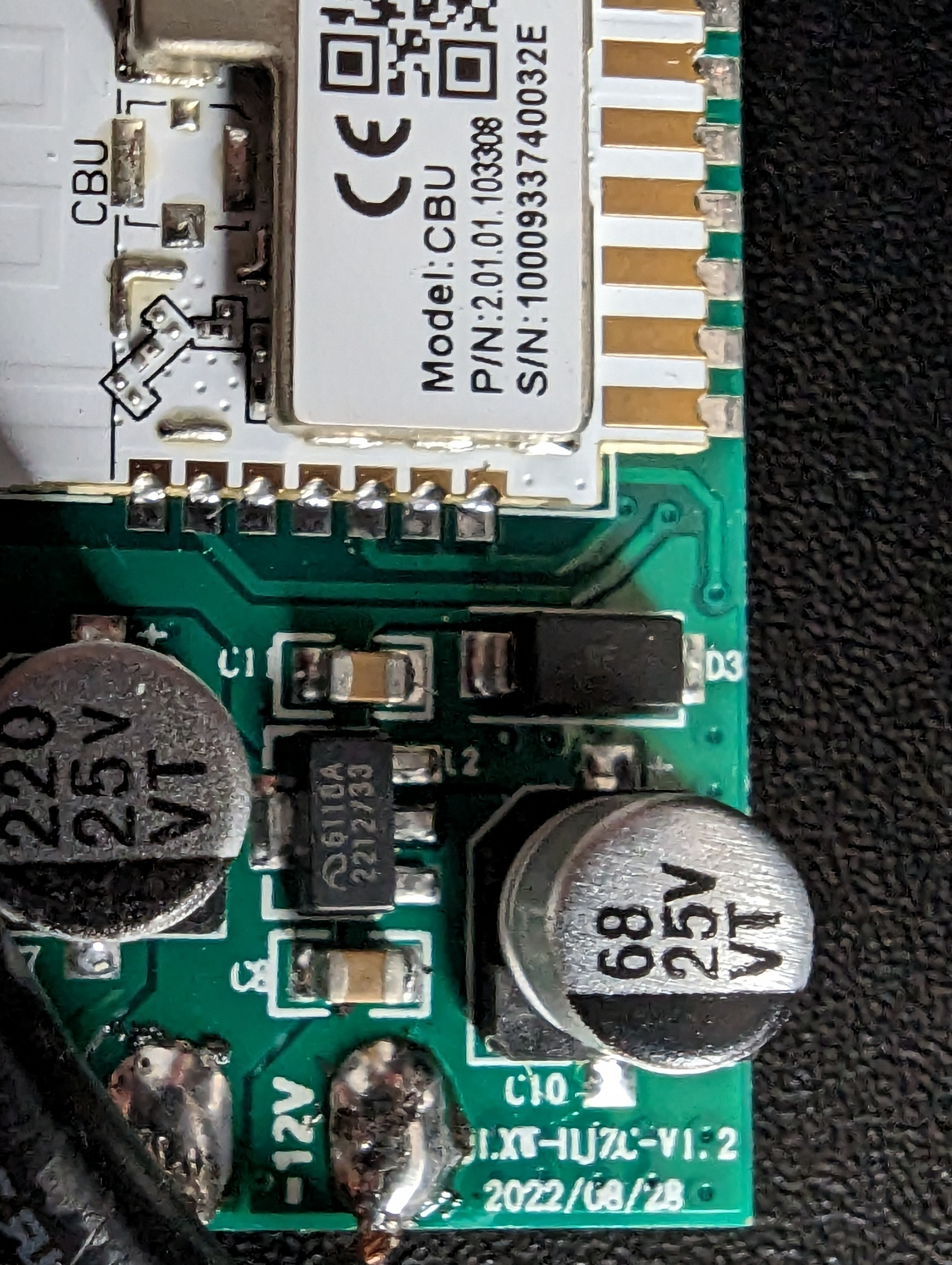 Rozszyfrowanie konfiguracji pinów i odczyt JSON dla narożnej lampy ...