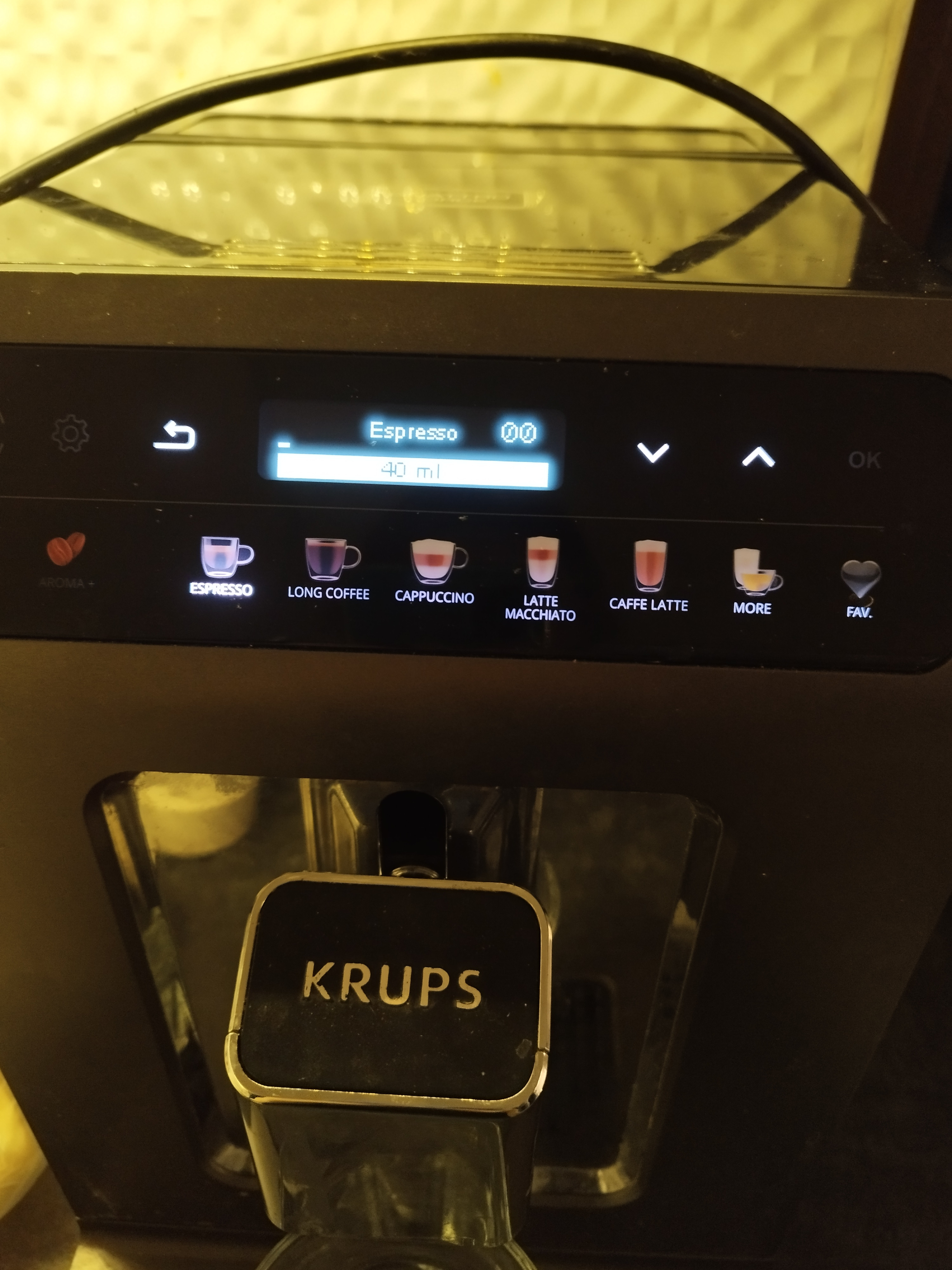 Krups EA89 ekspres komunikat 5E po naprawie ciśnienia i wyświetlacza?