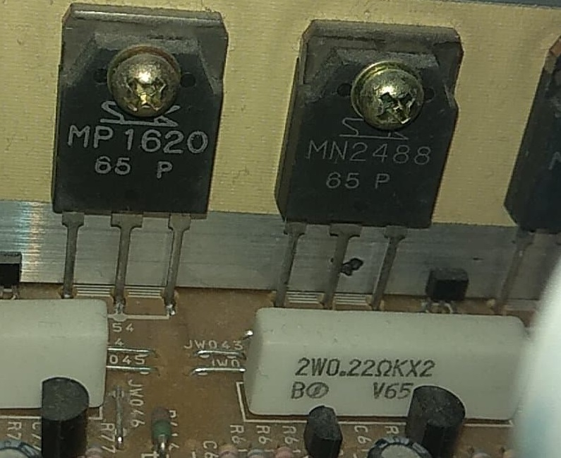 Amplifier Sony STR-De505 - Wymiana elementów MN2488 65P, MP1620 65P ...