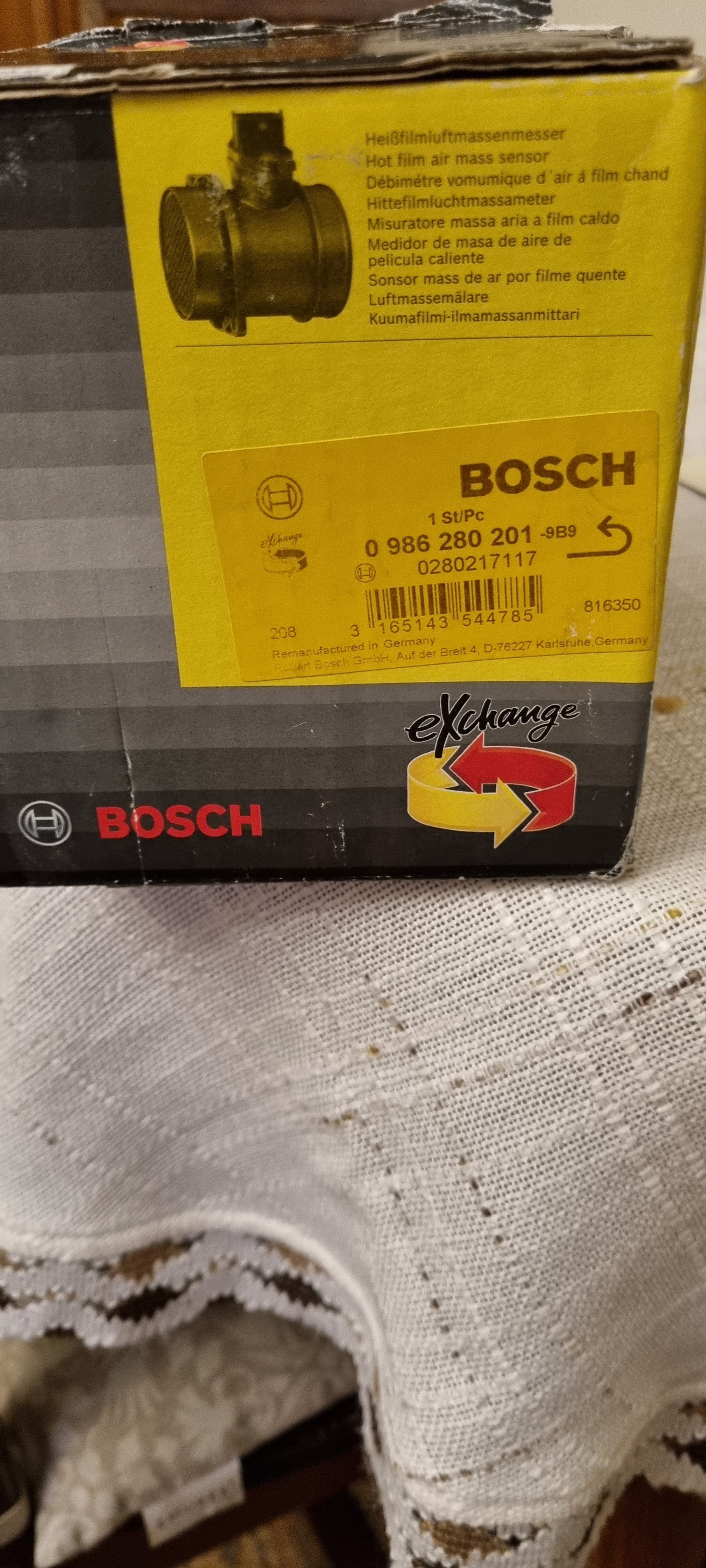 Czy przepływomierz Bosch z programu Exchange jest nowy czy regenerowany?