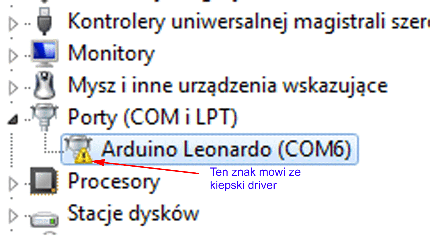 [Rozwiązano] Arduino Leonardo ustawianie portu w IDE do wgrywania