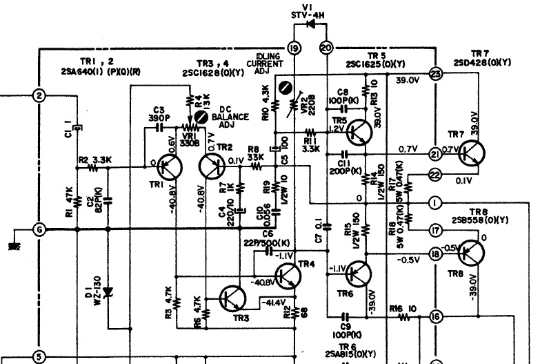 Sprawdzenie zamienników 2SC1625=BD239C; 2SA815=BD240C; 2SA640=BC560