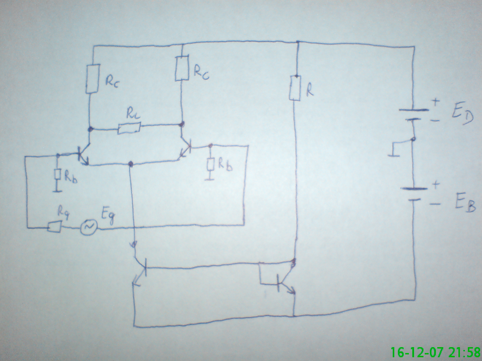 Wzmacniacz różnicowy – jak obliczyć układ zasilania, Re na lustro ...