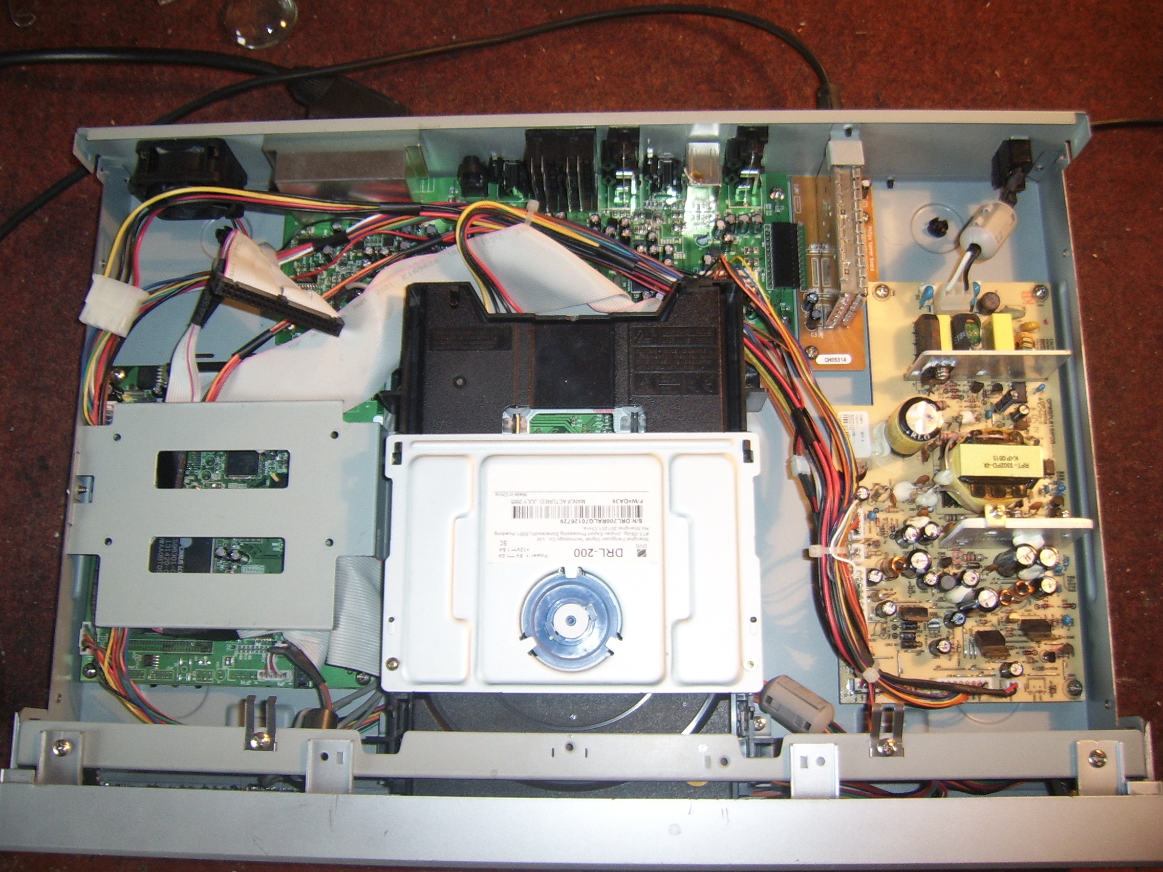 Nagrywarka hdd TEVION MD80857/ LG RH188 nie widzi dysku