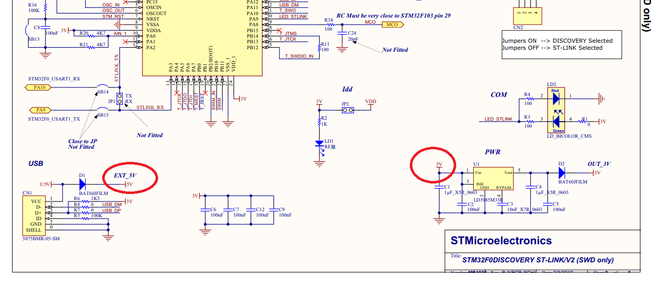 [Rozwiązano] STM32F0 Discovery ST-LINK nie wykrywa po podłączeniu 7V ...