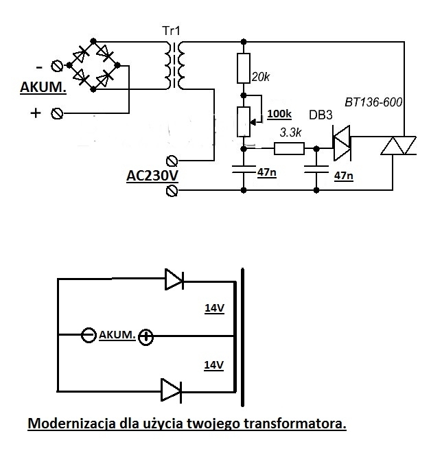 Regulator prądu do prostownika DIY na wzór STEF-POL - schemat i płytka - 2