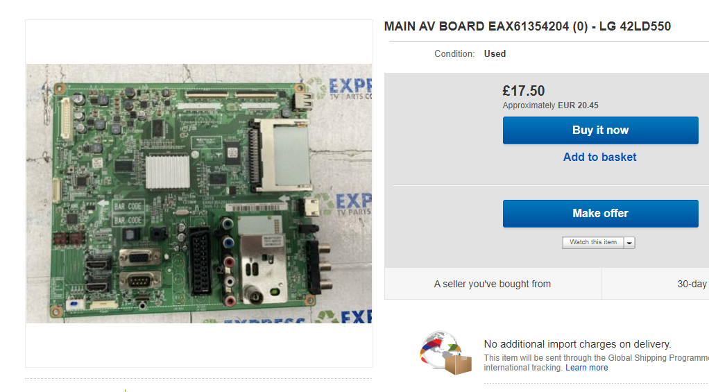 LG 42LD550 - Wskakuje logo LG i zaraz wyłącza się w stan by