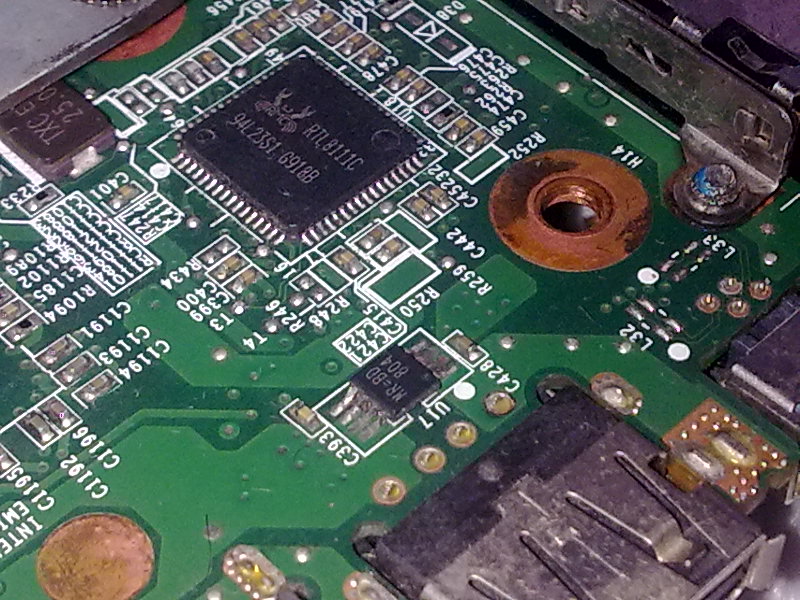 HP Pavilion dv7 - zalana płyta główna foxconn ml1-h94v-0 e253117