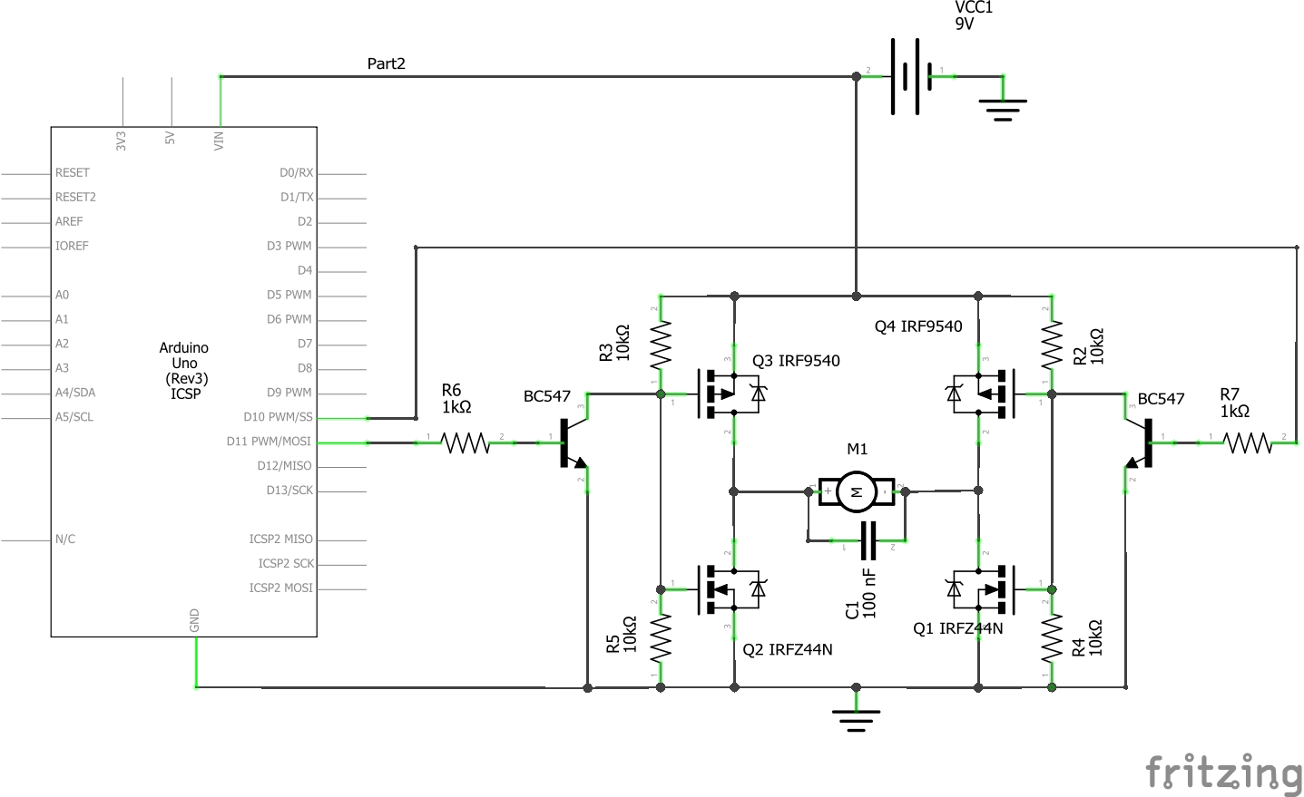 Ocena mostka H na MOSFETach do Arduino - schemat, ochrona przed ...
