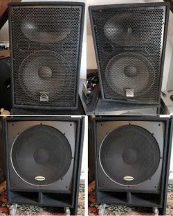 [Sprzedam] Kolumny estradowe górki 15" i basy 18" sprzedam lub zamienię